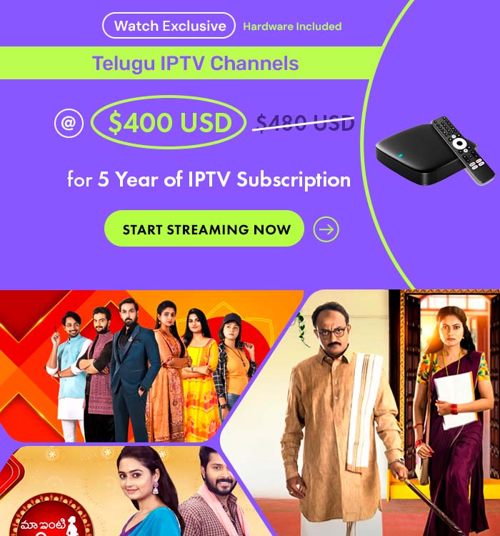 Top Telugu IPTV Channel USA | Enjoy Endless Entertainment